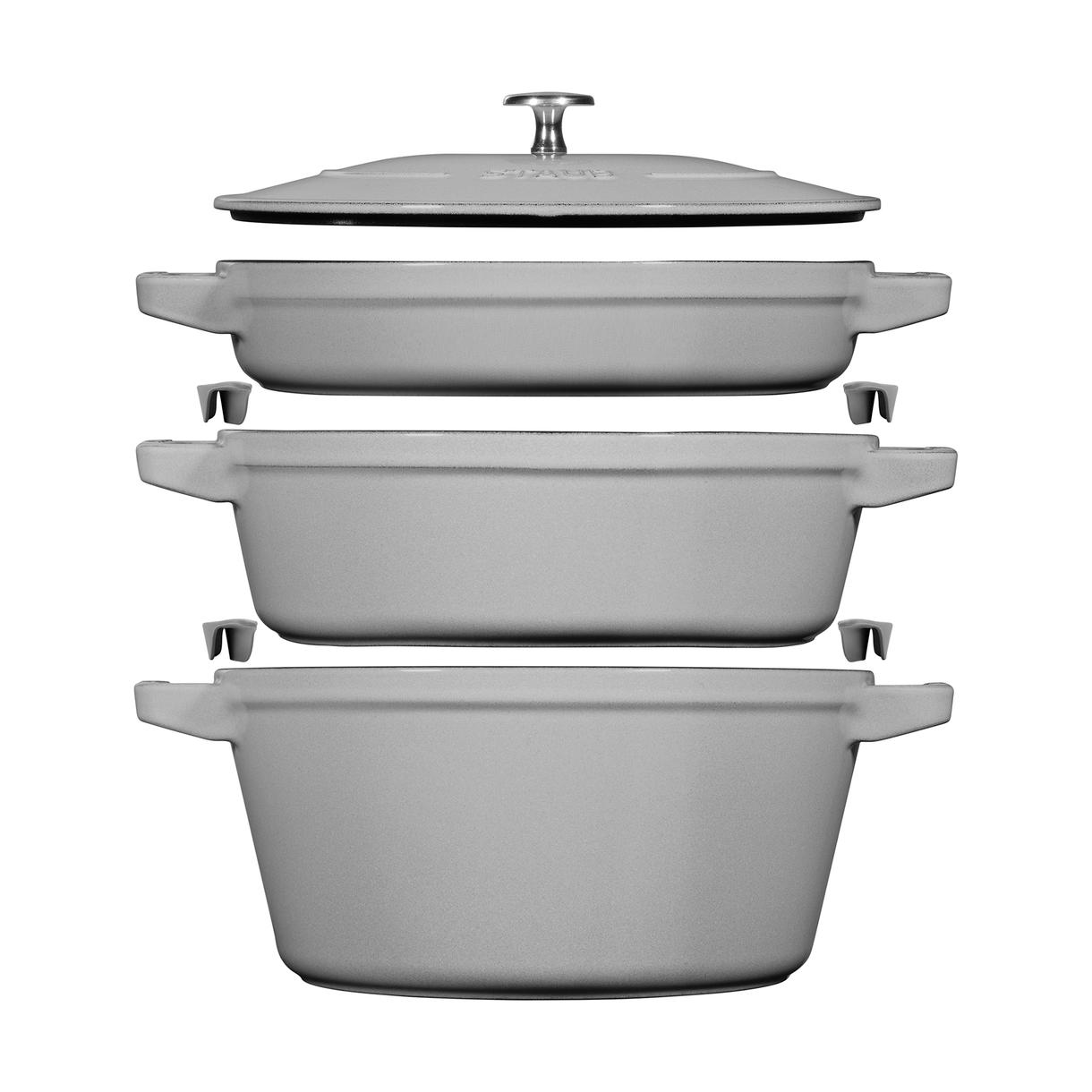 Staub 4-Piece Cast-Iron Stackable Set | goop