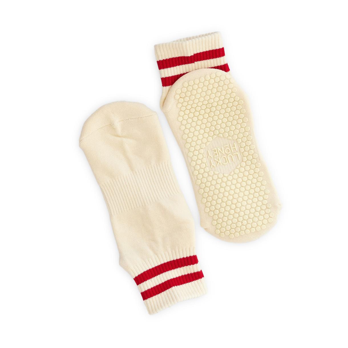 Lucky Honey The Boyfriend Grip Socks | goop