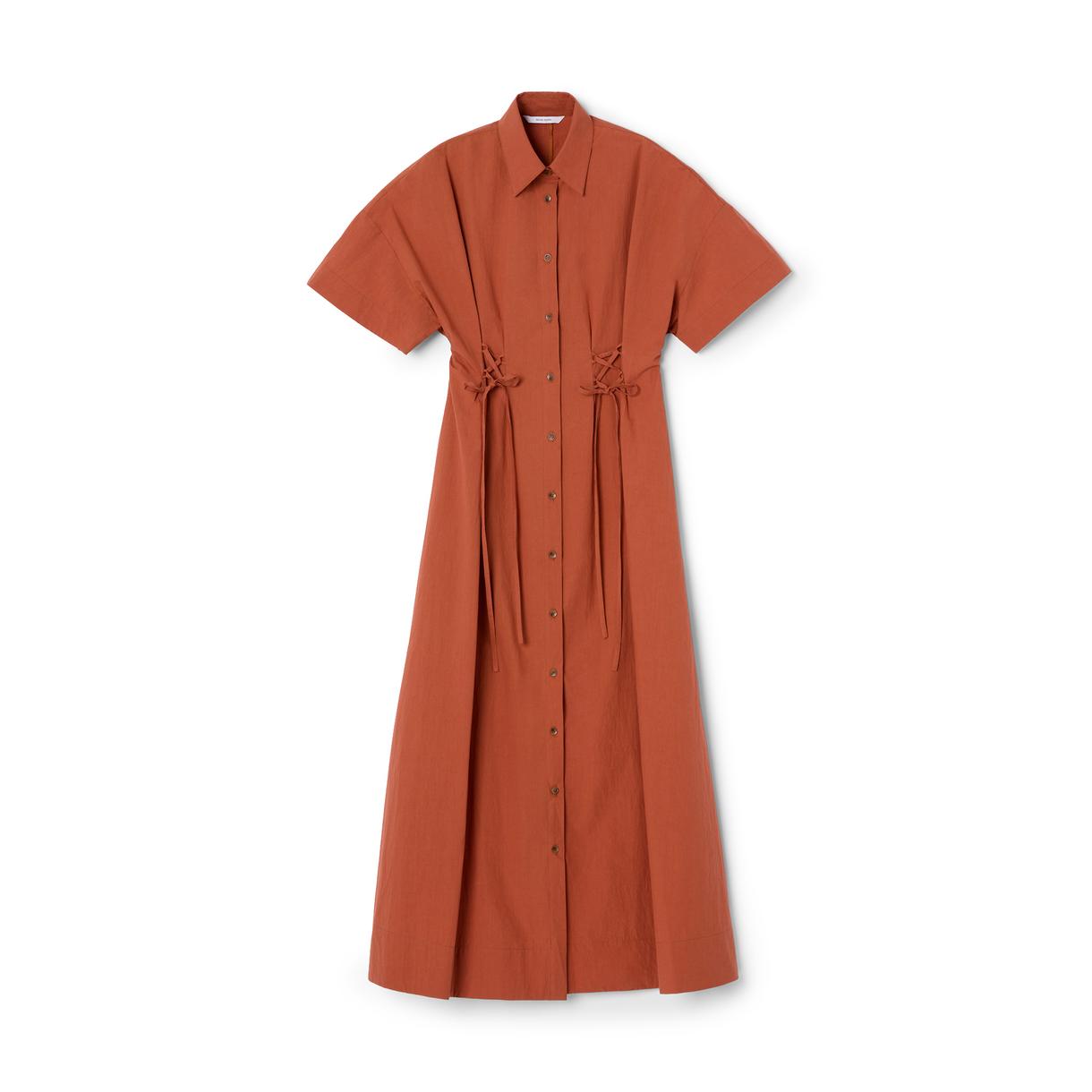 BONDI BORN Kyoto Lace-Front Shirtdress | goop