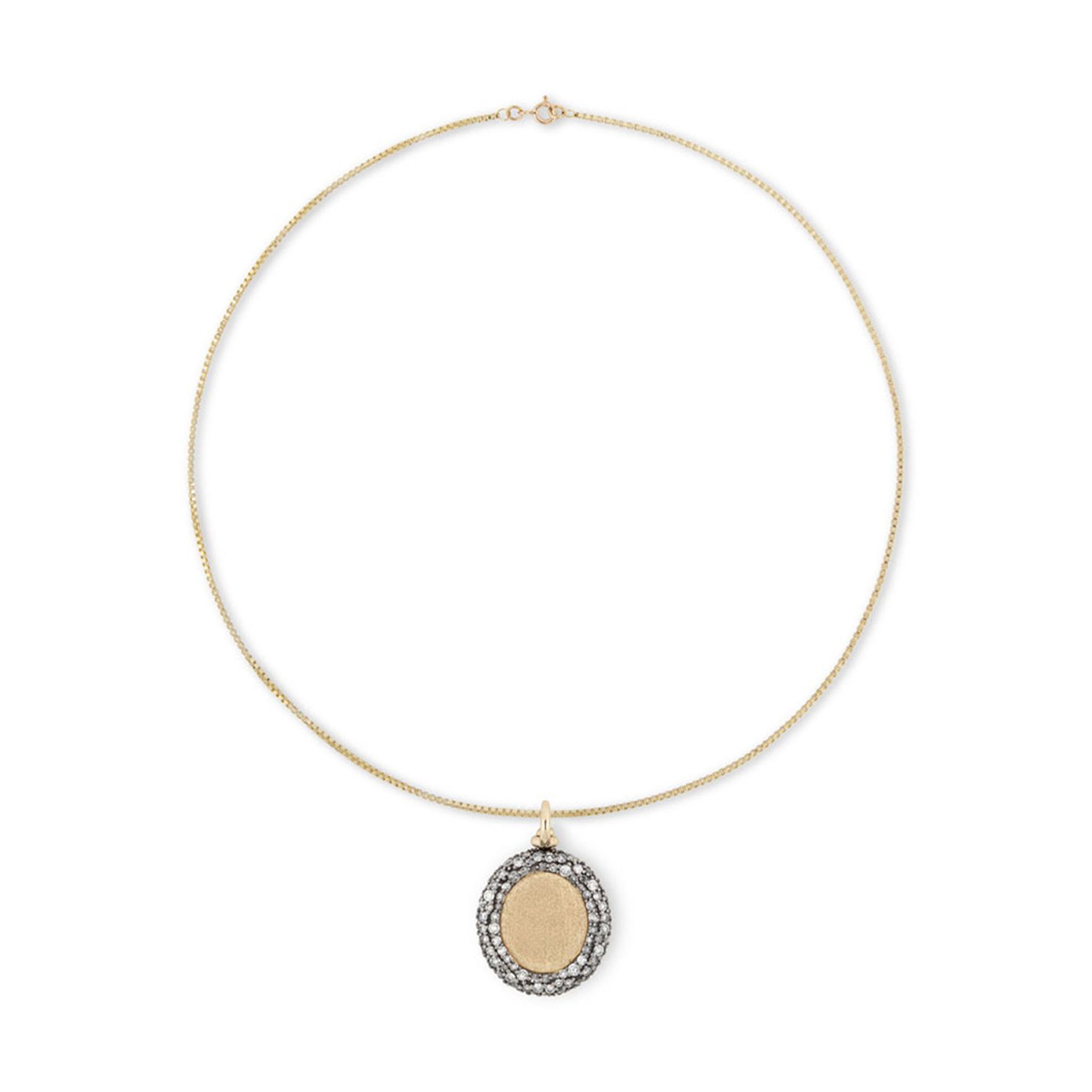 Lucy Delius Jewellery Portrait Pendant & Venetian Box Chain | goop