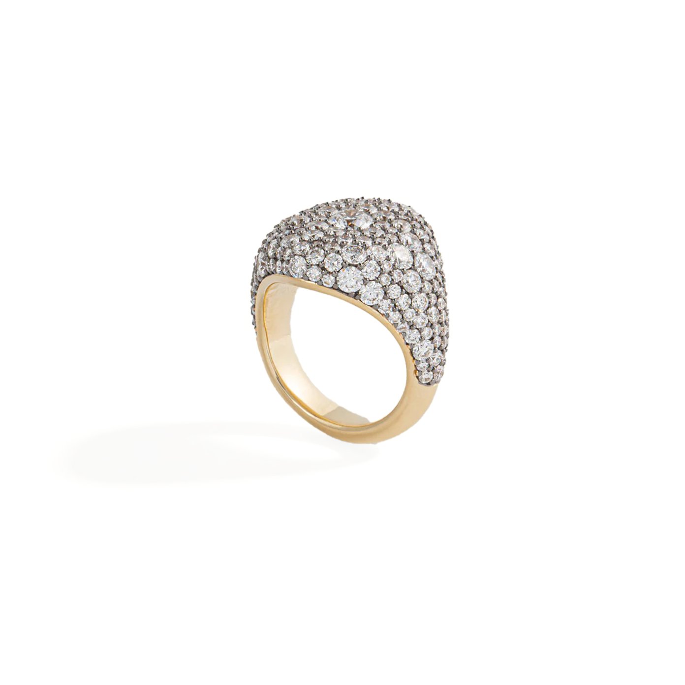 Lucy Delius Jewellery Signature Pavé Signet Ring | goop