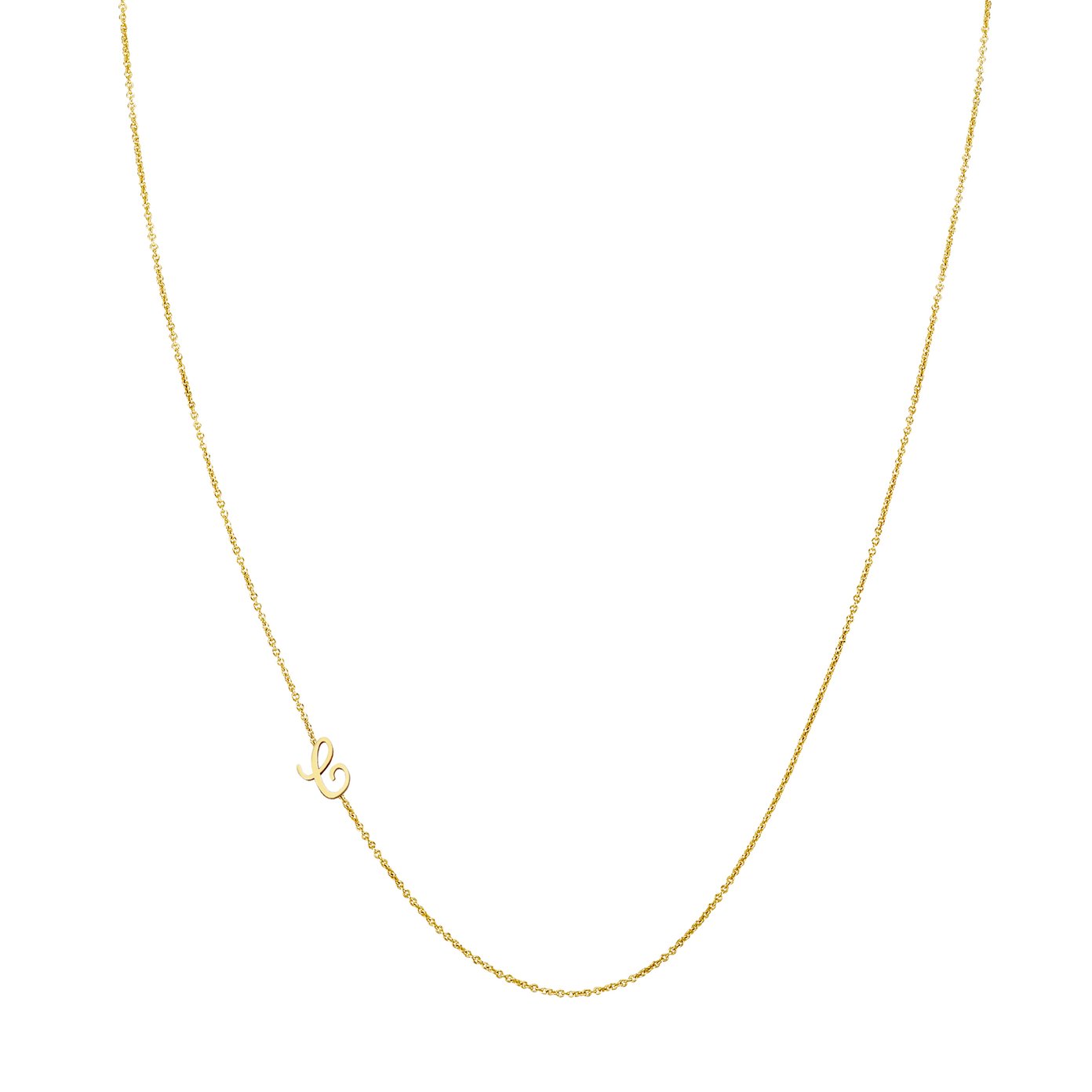 Sarah Chloe Amelia Asymmetrical Initial Necklace | goop