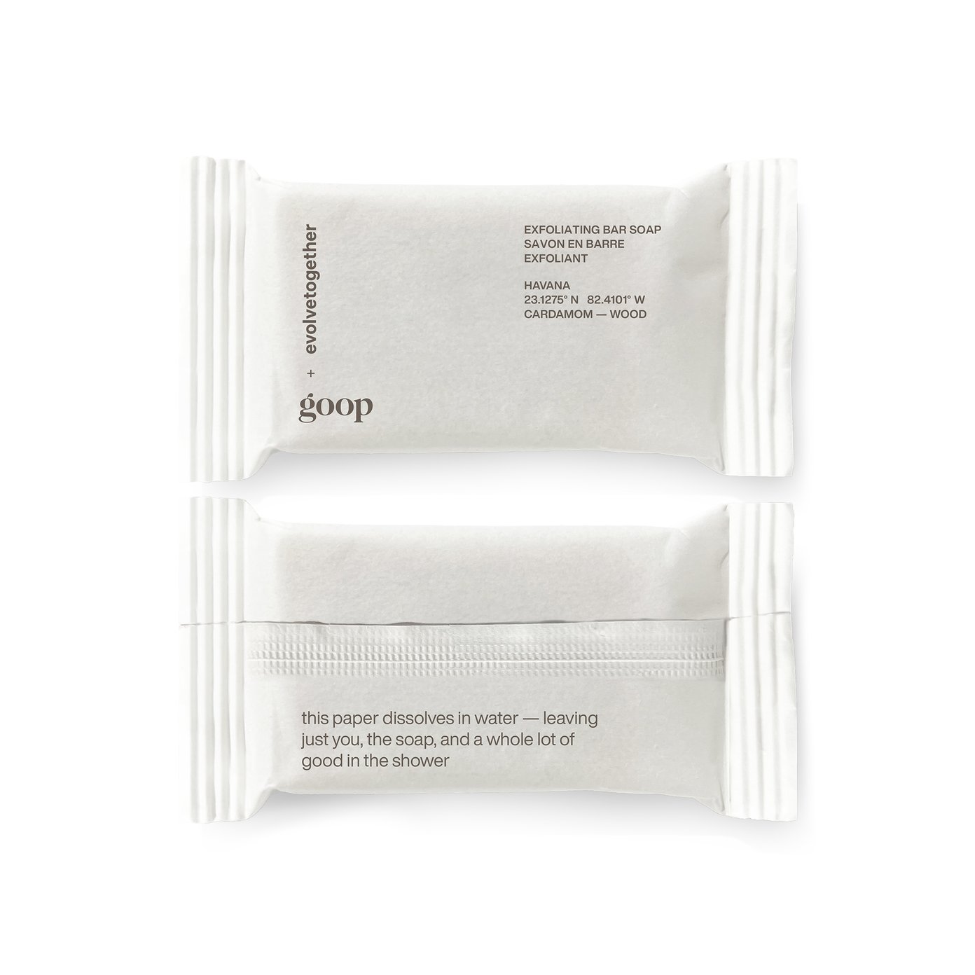 goop + Evolvetogether Havana Exfoliating Mini Soap Duo | goop