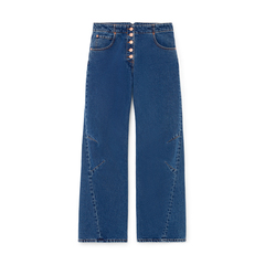 Lev Button-Fly Relaxed-Leg Jeans | G. Label by goop - Goop Shop - Goop Shop