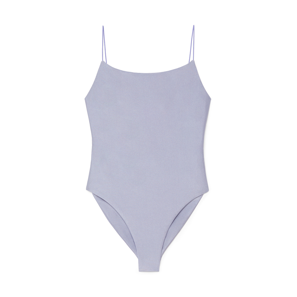 Jade Swim Micro Trophy One-piece In Lilac Sheen | ModeSens
