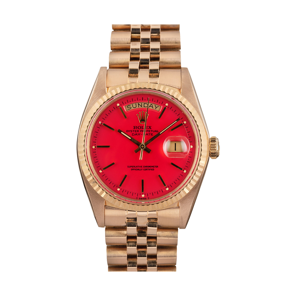 Bob's Watches Rolex Day-date 36mm Model 1803 Coral Stella Dial Watch In ...