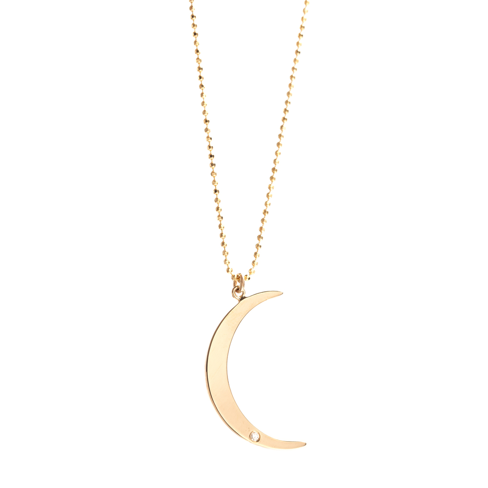 Ariel Gordon Crescent Moon Pendant Necklace | goop