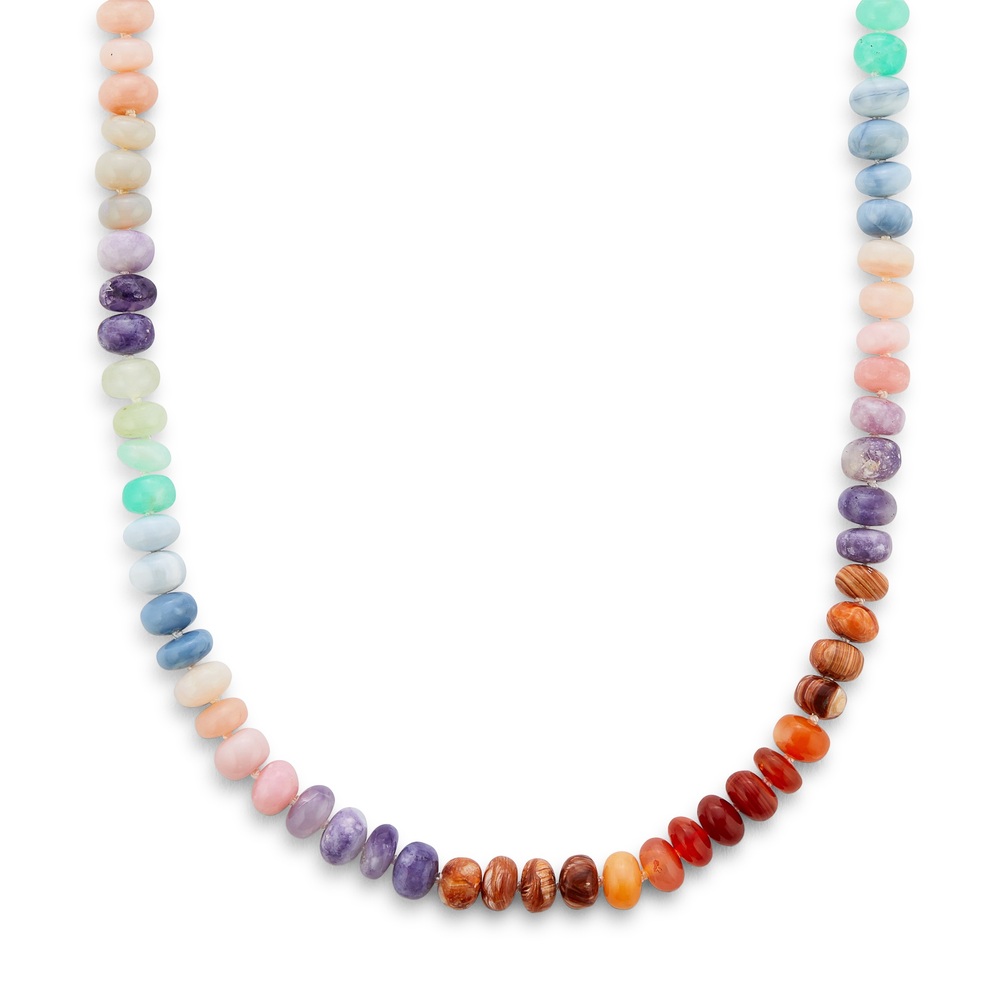 Sheryl Lowe Rainbow Gemstone Necklace | goop
